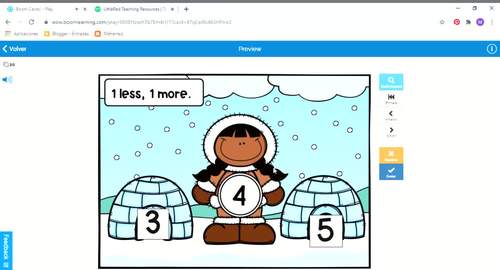 BOOM CARDS WINTER: ONE LESS, ONE MORE- Numbers 1-20 -Distance Learning