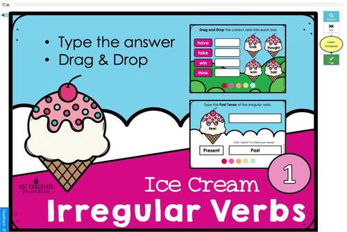 Past Tense Irregular Verb BOOM CARDS™ – Digital Past Simple Verb Activity