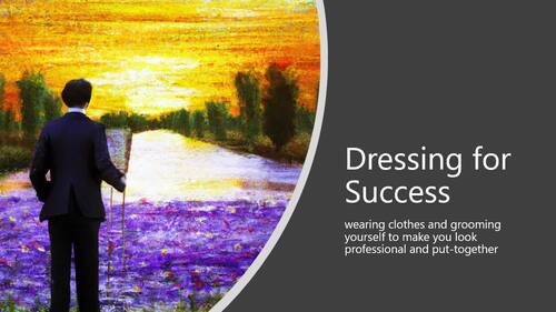 Dress for success: Grooming hair, wearing the right clothes, smelling right