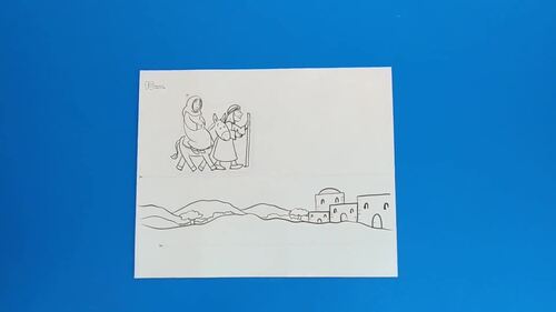 Mary and Joseph Travel to Bethlehem Craft by 10 Minutes of Quality Time