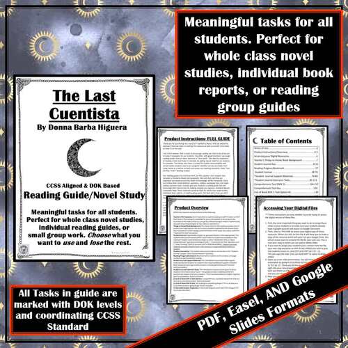 The Last Cuentista | Reading Guide | Book / Literature Novel Study | FULL