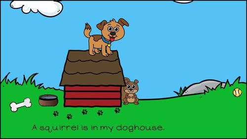 Something's In My Doghouse | Interactive Slide Show | AAC Core Vocabulary