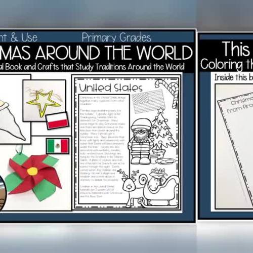 Christmas Around the World Activities and Coloring Pages by Beachy Dreams