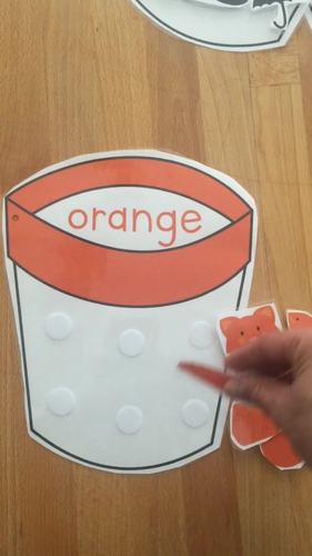 Color Sorting Interactive Game 11 colors hands-on learning. Color Cubes.