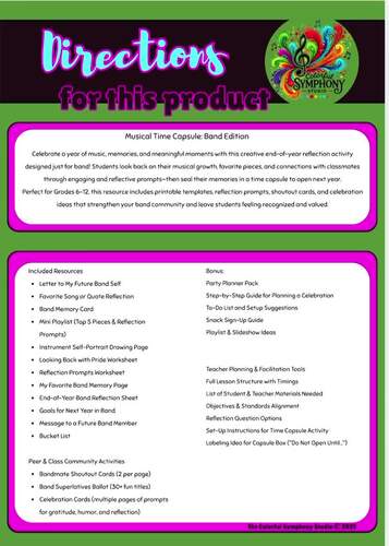 Musical Time Capsule: Band Edition | End-of-Year Reflection & Celebration