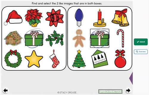 Christmas Speech Therapy Game for Articulation & Language BOOM™ CARDS ...