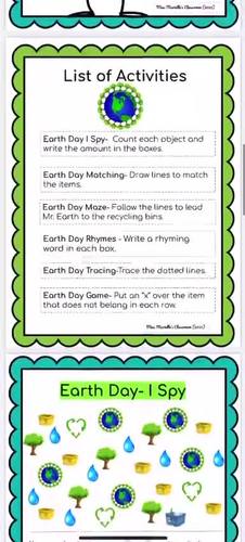 Earth Day Interactive Digital Activities- Digital and Printable | TPT