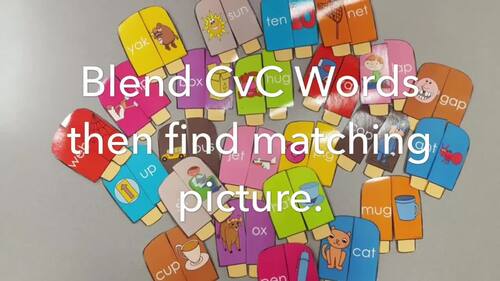 Summer Blending and Segmenting cvc Words Phonemic Awareness Short ...