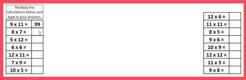 Digital Pixel Art NO PREP Valentine Gnome Multiplication to 12 Pixel Google