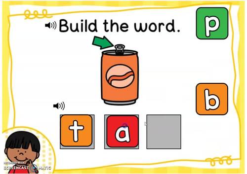 Boom Cards™ Build the CVC Word Short A by Leigh's Library | TpT