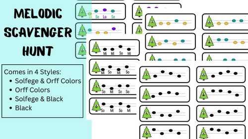 Christmas Melody & Rhythm Game for Early Years by Mrs Vs Music Room
