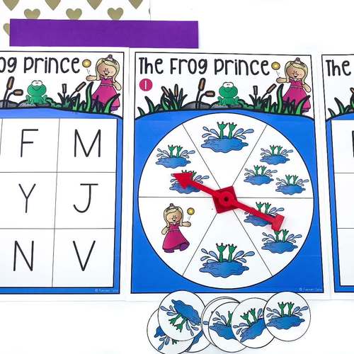 Frog Prince Alphabet BINGO for Letter Identification Fairy Tale ...