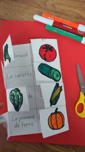 French Vegetables en français Légumes New Unit Slides Game Jeu ...