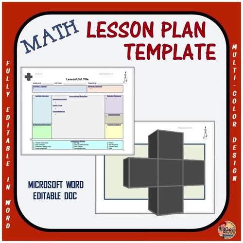 Editable Math Lesson Plan Template for Mathmatics Curriculum ...