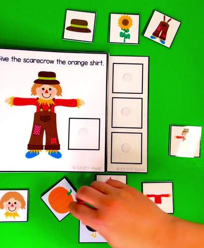 Following Directions Build a Scarecrow Adapted Book | TPT