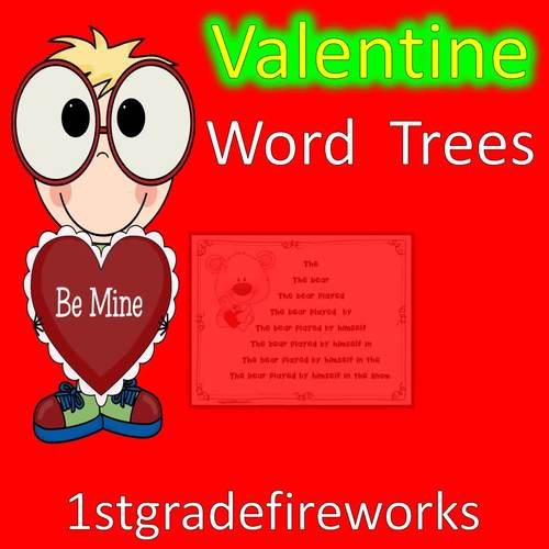 Sight Word Reading Fluency -Valentine Word Trees by 1stgradefireworks