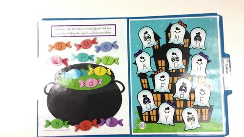 PreK Kindergarten Halloween Activities Differentiated Ghost Centers ...