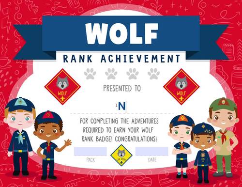 Cub Scout Certificate Templates