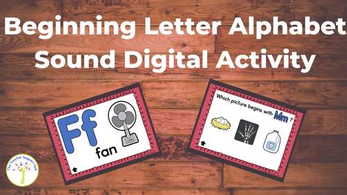 Letter and CVC Sound Digital Posters and Activity Quiz BUNDLE | TPT