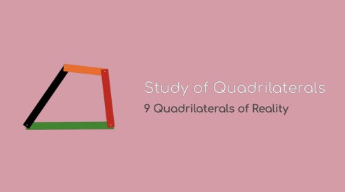 Montessori Geometry Study of Quadrilaterals (9 Quadrilaterals) Presentation
