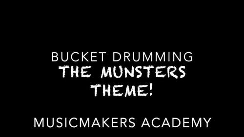 Halloween Music Bucket Drumming| The Munsters Theme - Rhythm Practice