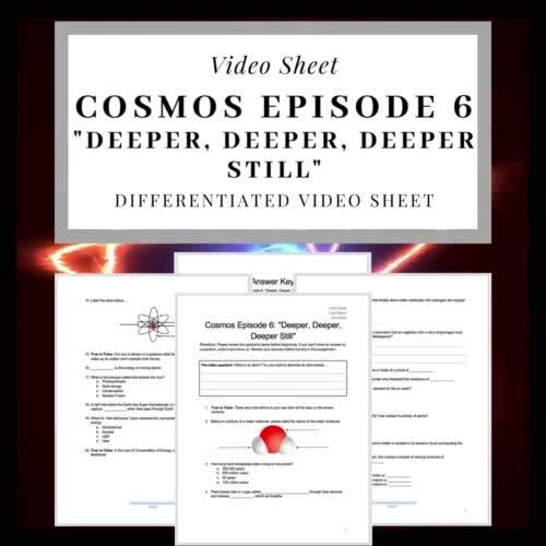 Cosmos Episode 6 Video Sheet on Atoms & Molecules | TPT