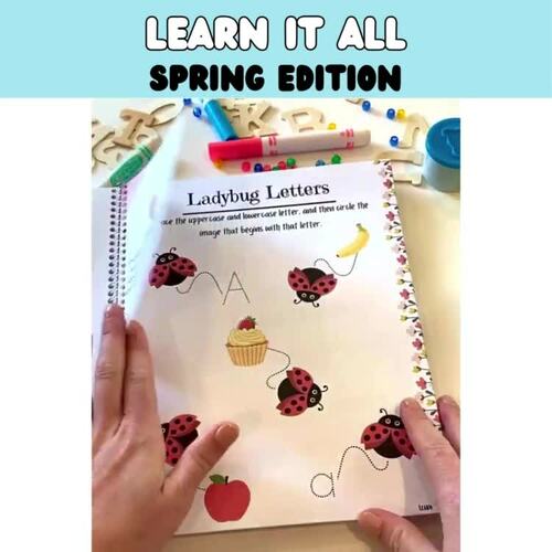 Spring Preschool Worksheets | Independent Work Packet | Homeschool Pages