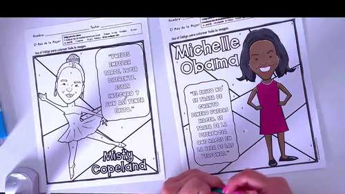 Women's History Month Quotes in Spanish Color by Code | Mes de la Mujer ...