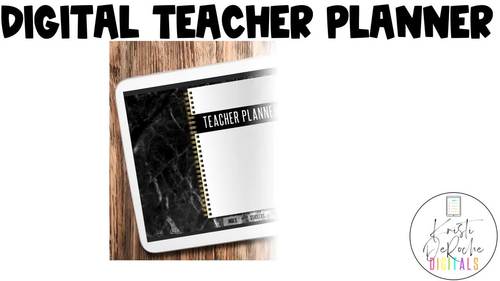 Digital Teacher Planner - iPad, Tablet, Google Slides - Landscape ...