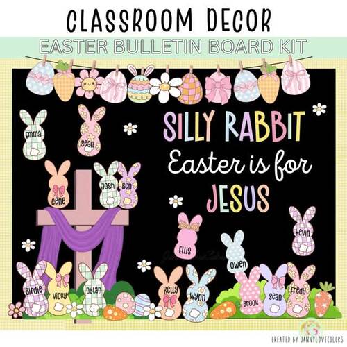 Easter Bulletin Board Kit Peep Bulletin Board Ideas April Spring Door Decor