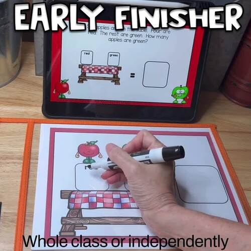 Find the Missing Addend 1st Grade Early Fast Finisher Bins Game Word ...