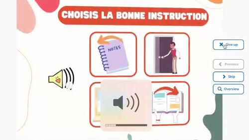 French Classroom Instructions Commands BOOM CARDS Consignes Classe SET 1