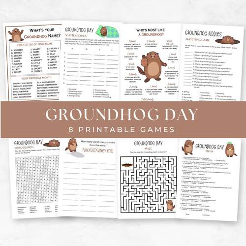8 Groundhog Day Games and Activities, Groundhog Party by Samichhya Sthapit