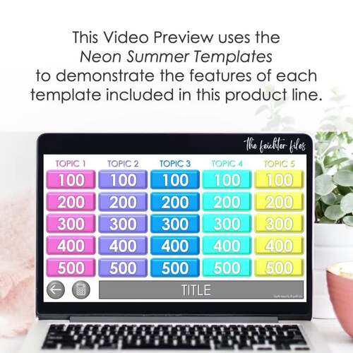 Commercial Use Editable Digital Game Template Google Slides - Springtime