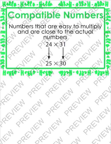 Grade 4 B.E.S.T Standards for Math FL Chapters 1-13 Vocabulary Cards Bundle