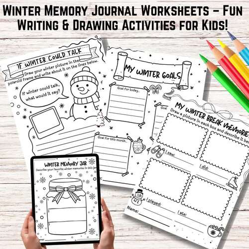 Winter Memory Journal for Kids – Printable Writing Activities ...