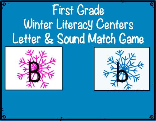First Grade Literacy Phonics Centers: Eight Winter Themed Centers ...