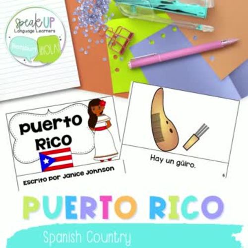 Puerto Rico Country Study Spanish Reader & Activities Print & Digital ...