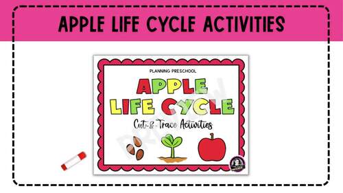 Life Cycle of an Apple Activities w Sequencing | Cut and Glue Worksheets