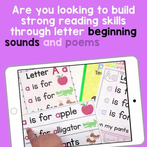 Alphabet Poems A-Z | Letter & Letter Sounds | Poetry Notebook & Shared ...