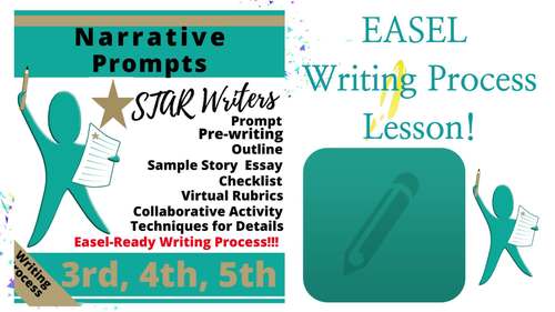 Narrative Prompts, Organizers, Writing Process Grades 2-5 | TPT