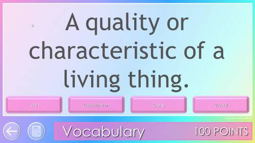 Heredity and Genetics Digital Review Game | Self-Checking | LS.5.3 | No ...