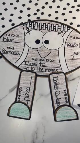 Football All About Me Craft Fall Bulletin Board by The Teaching Diva Corner