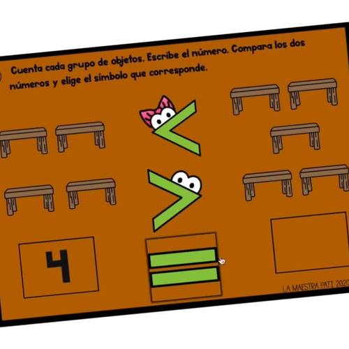 Boom Cards in Spanish- Cuenta y compara hasta 10- El otoño by La ...