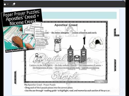 Prayer Puzzles: Apostles' Creed + Nicene Creed | Memory Work for ...