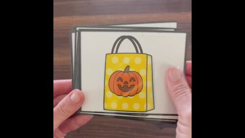 Halloween Identical Matching Cards by Making Meaningful Materials