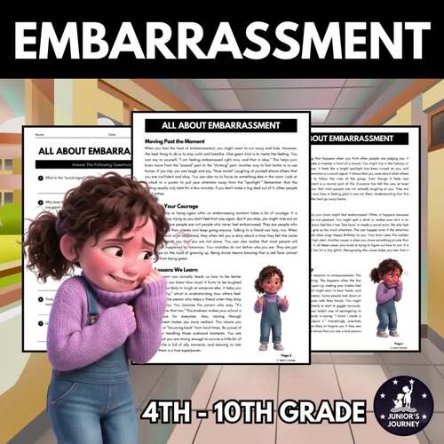 Embarrassment | Reading Comprehension | Social Emotional Learning ...