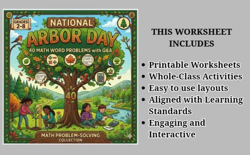 Fun Tree Math Word Problems | National Arbor Day, Grades 2–8 by ...