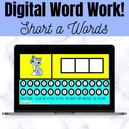 BUNDLE Digital Word Work Centers! Short Vowel CVC Words {Google Slides}