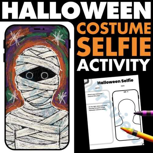 Halloween Costume Activity | Halloween Monster Spooky Selfie Art ...